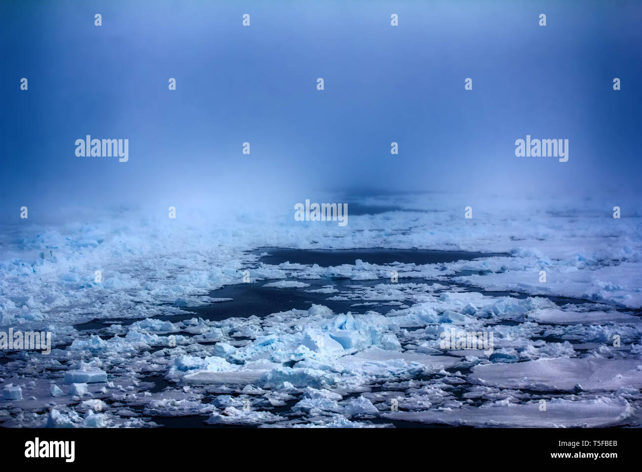 astern - channel has done in ice icebreaker on way to North pole, ice ...