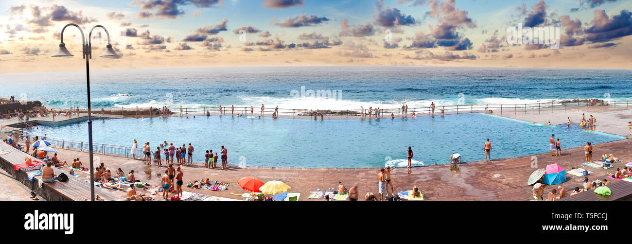 Tenerife sea water swimming pool hi-res stock photography and images ...