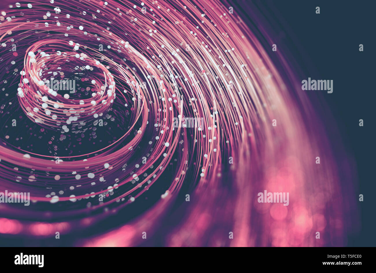 Sciece and technology concept.Lines and dots.Geometric shape and mesh ...
