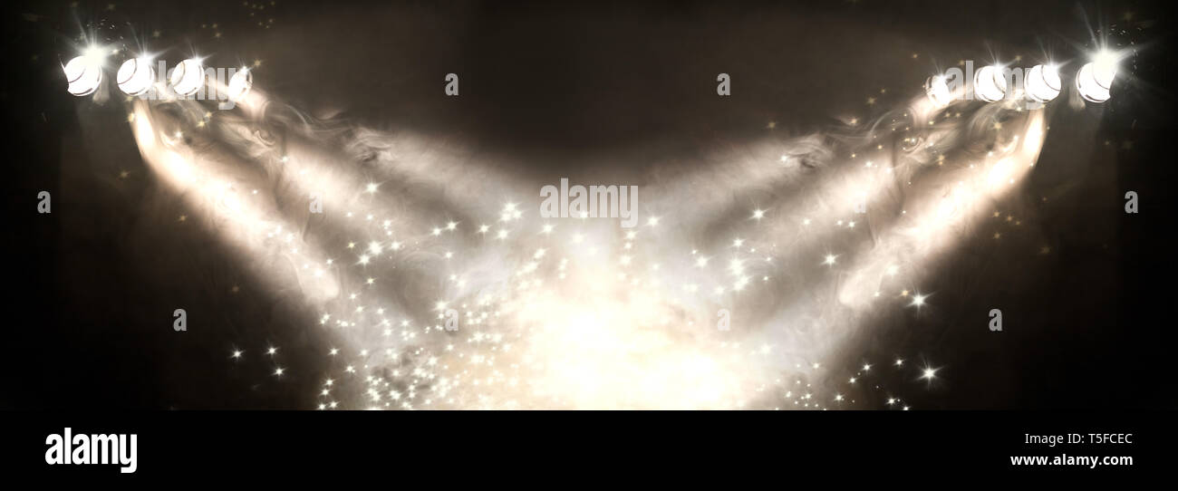 Musical background.Set of lights. Concept of live music and concerts ...