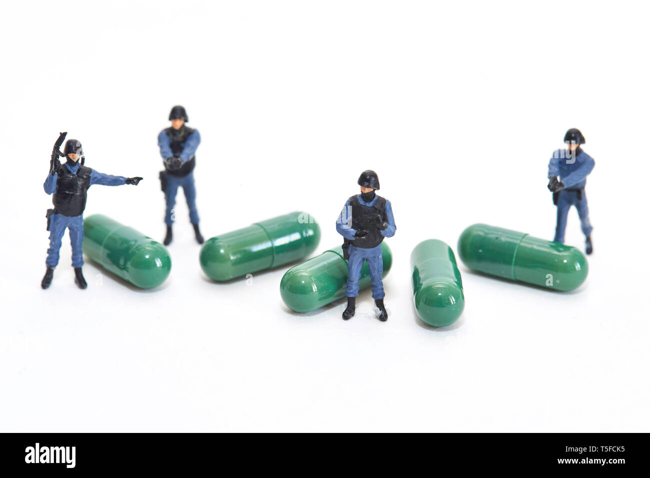 Officers monitoring Cut Out Stock Images & Pictures - Alamy