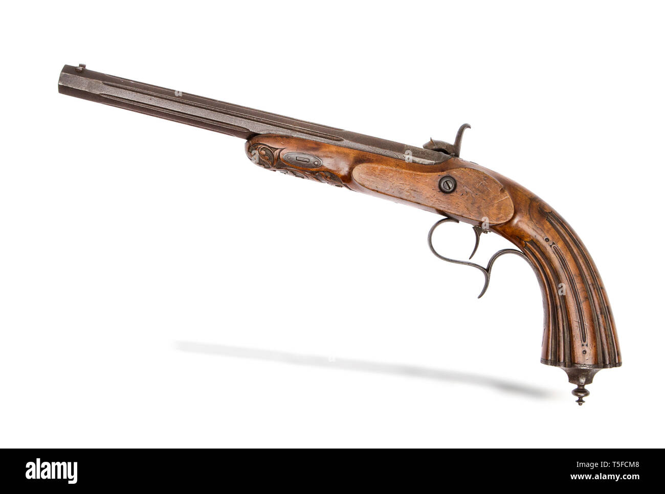 The 19th century austrian caplock (percussion) pistol Stock Photo - Alamy