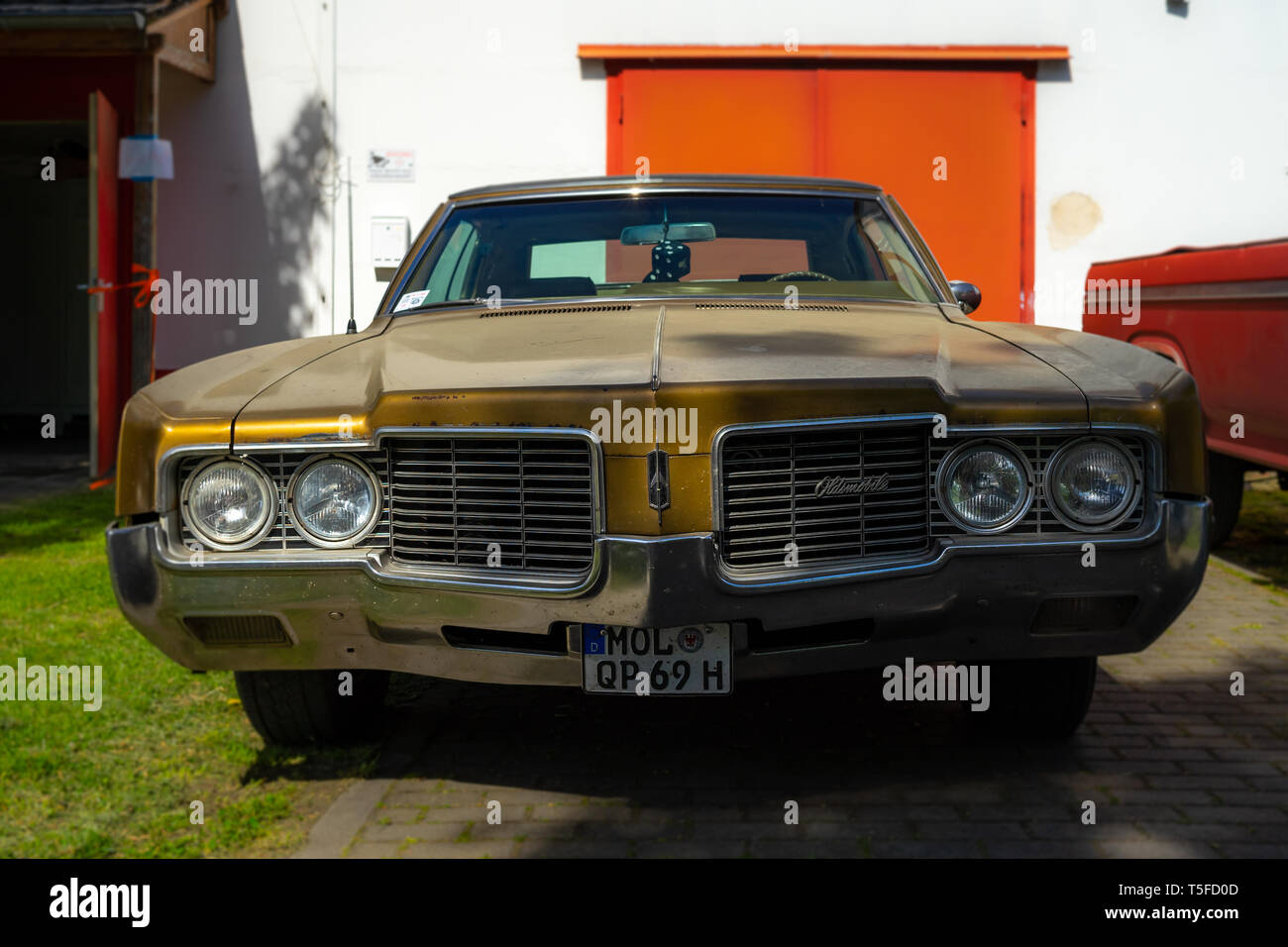 BERLIN - MAY 05, 2018: Full-size car Oldsmobile Delta 88 Royale, 1969 ...