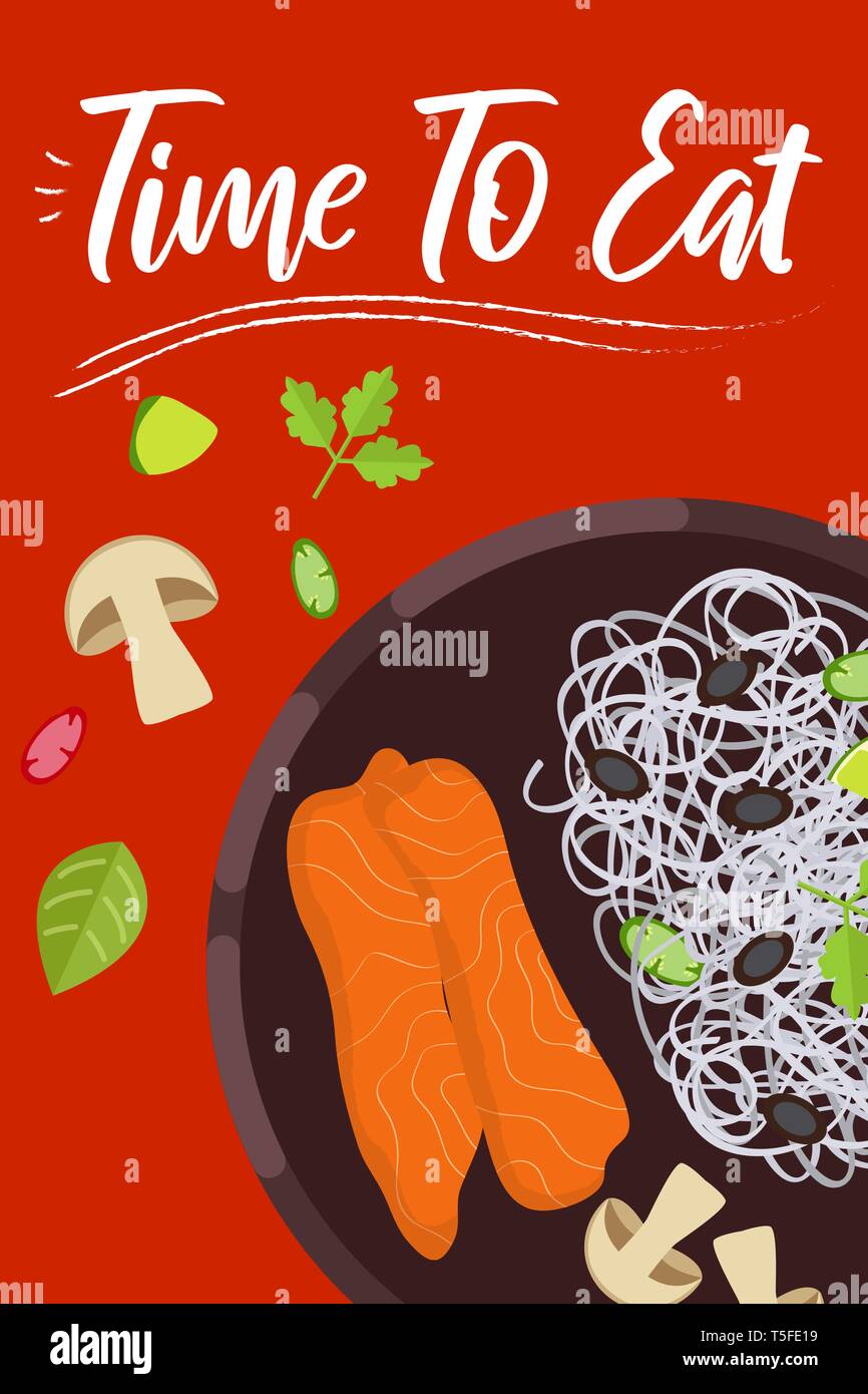 Noodle pancake Stock Vector Images - Alamy