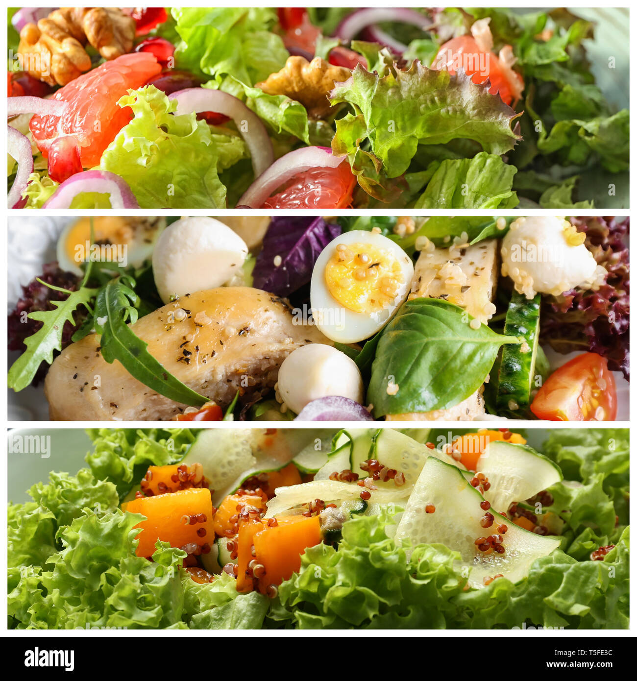 Collection of salads hi-res stock photography and images - Alamy