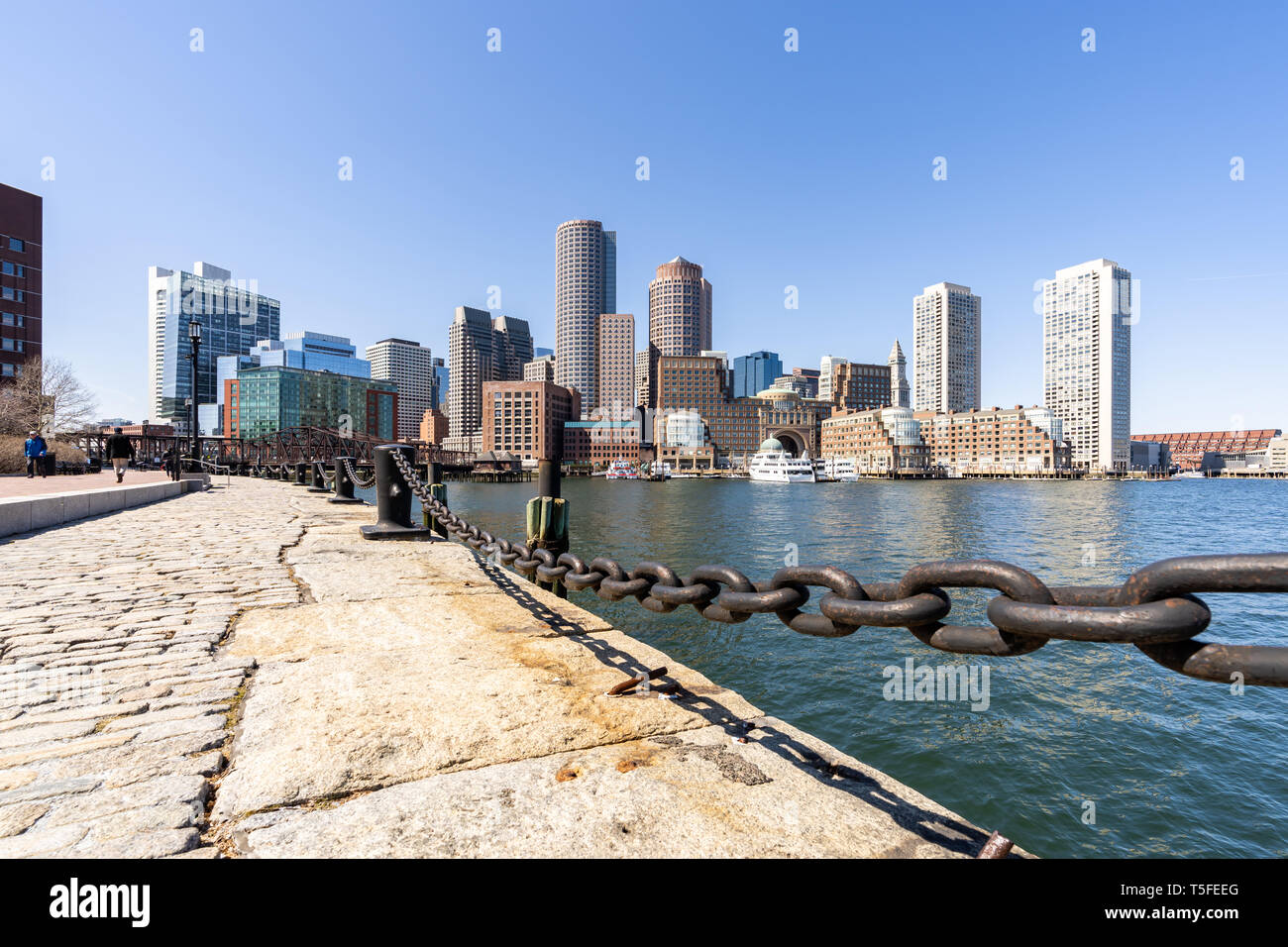 Boston Downtown skylines building cityscape at Boston city, MA, USA ...