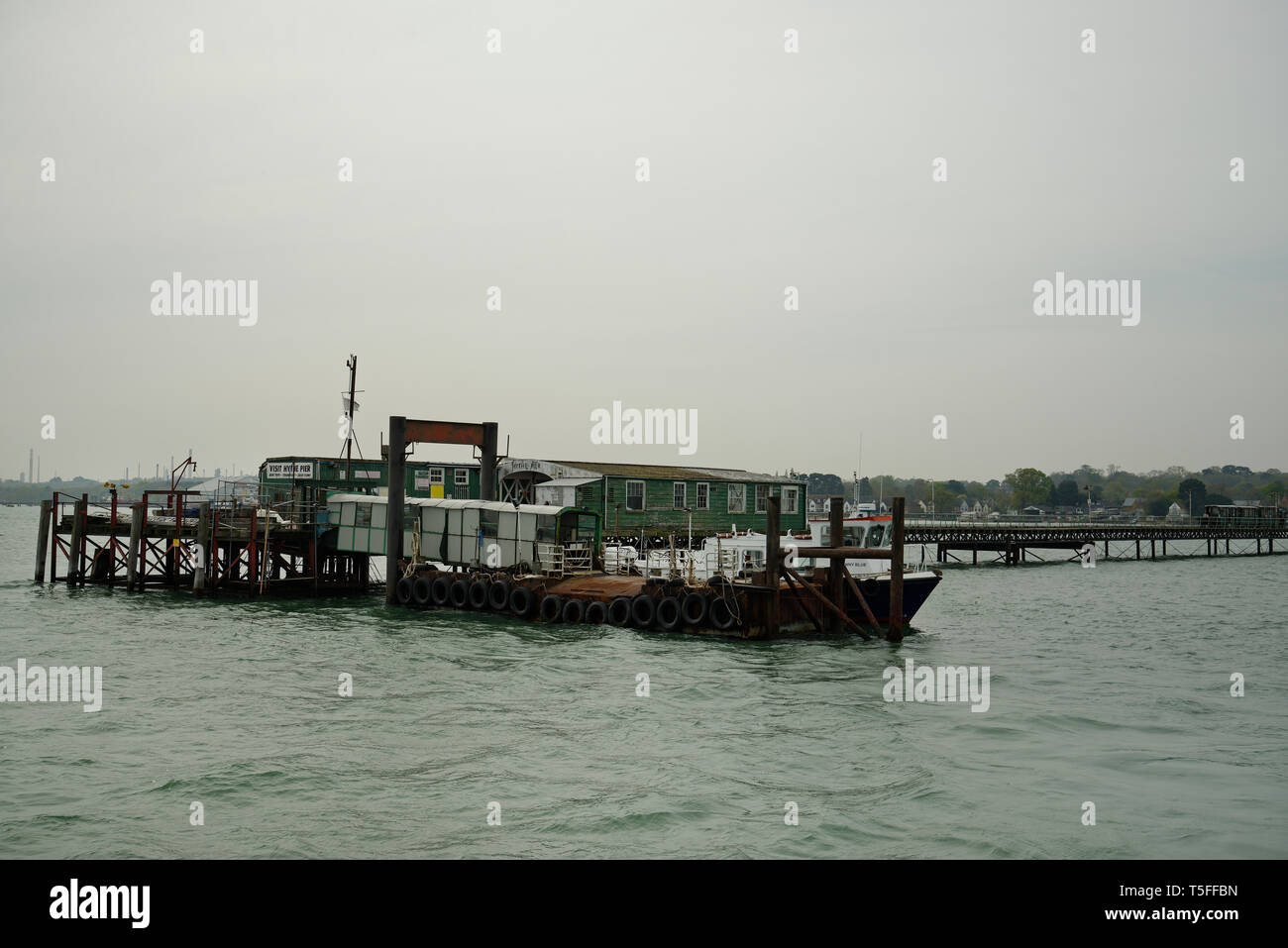 The Hythe Ferry that transports passengers across Southampton water ...