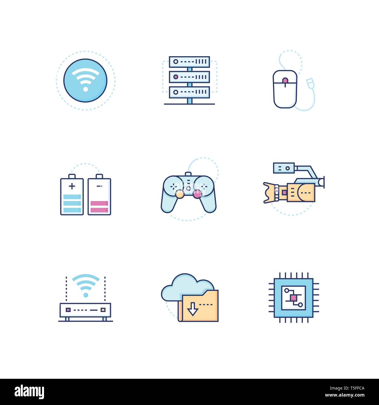 Modern technology internet access Cut Out Stock Images & Pictures - Alamy