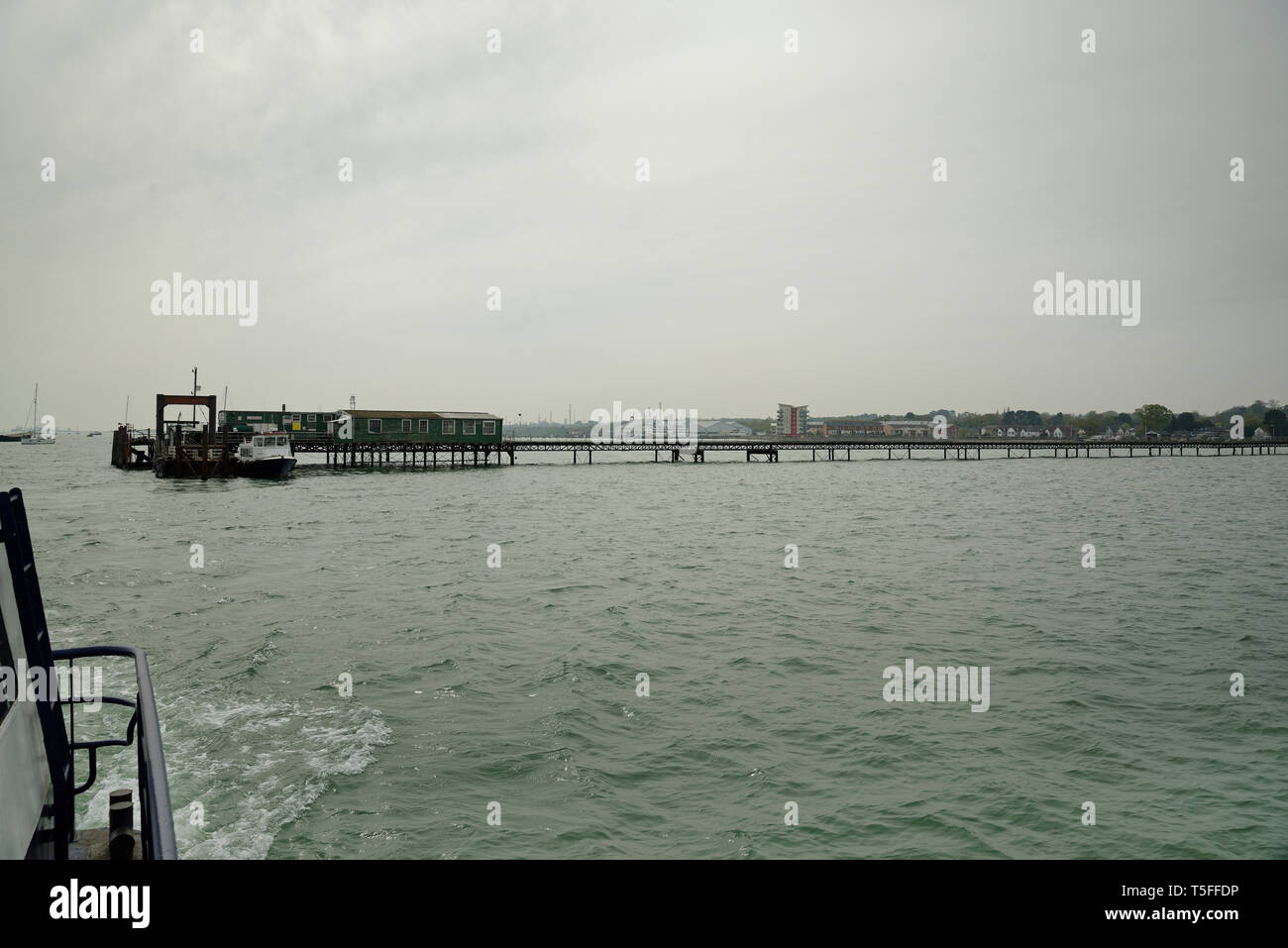 The Hythe Ferry that transports passengers across Southampton water ...