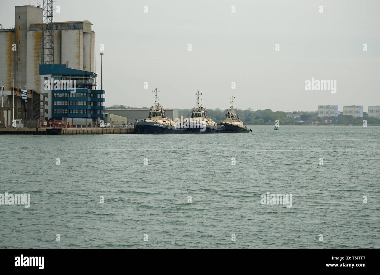 Three tugs in Southampton, Hmapshire, UK Stock Photo - Alamy