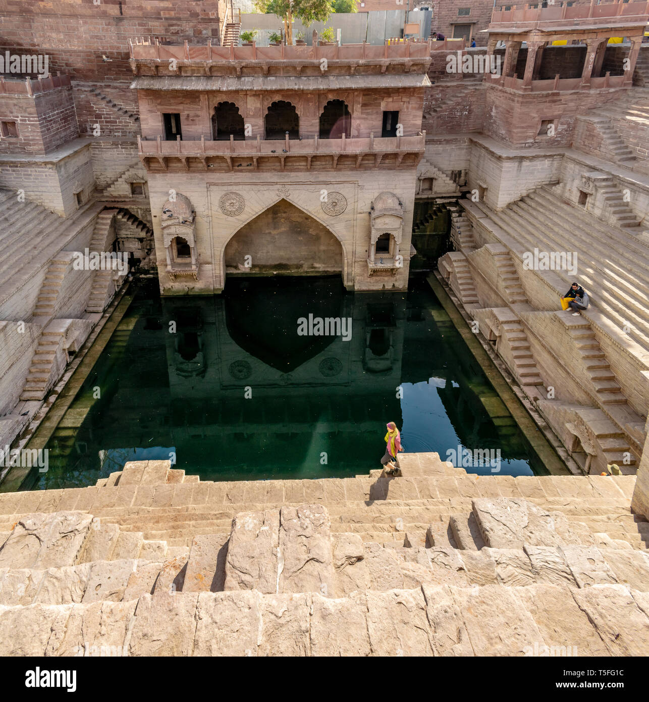 Jodhpur, Rajasthan, India; 24-Feb-2019; Toorji Ka Jhalra, a step-well ...