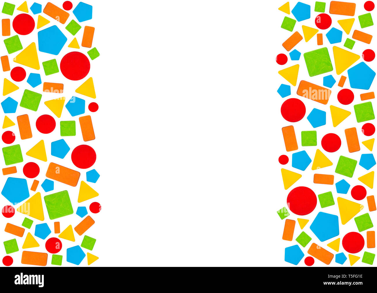 Colorful wooden toy blocks in geometric shapes. Colorful texture with ...