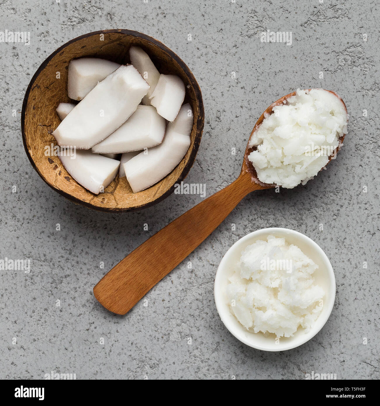 Coconut in daily cuisine concept Stock Photo - Alamy