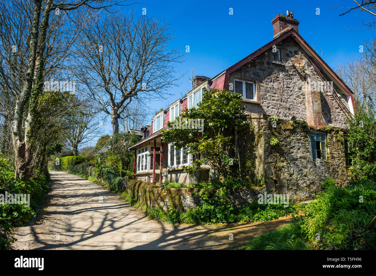 United Kingdom, Channel islands, Sark, historic house Stock Photo - Alamy