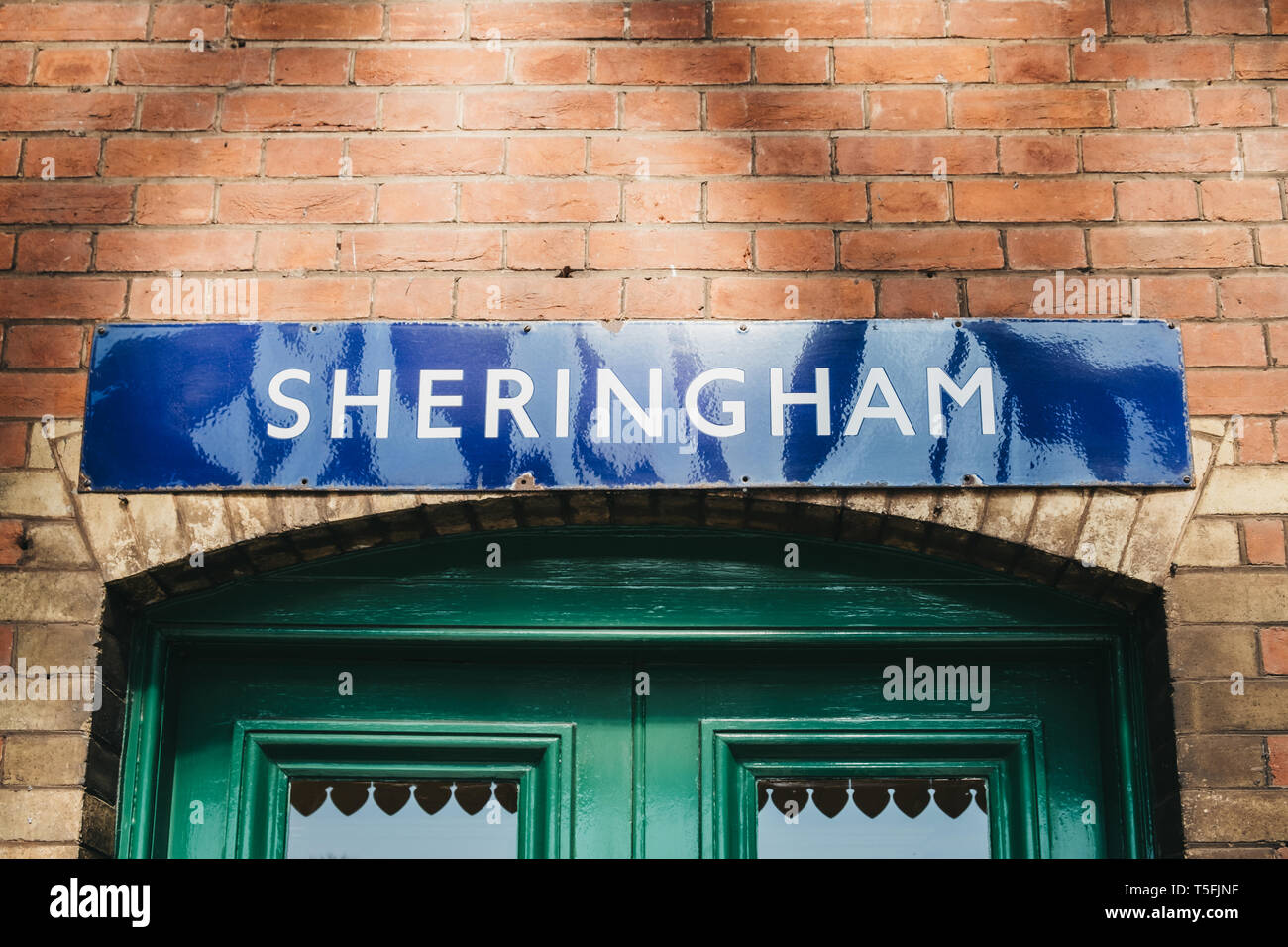 Sheringham station sign hi-res stock photography and images - Alamy