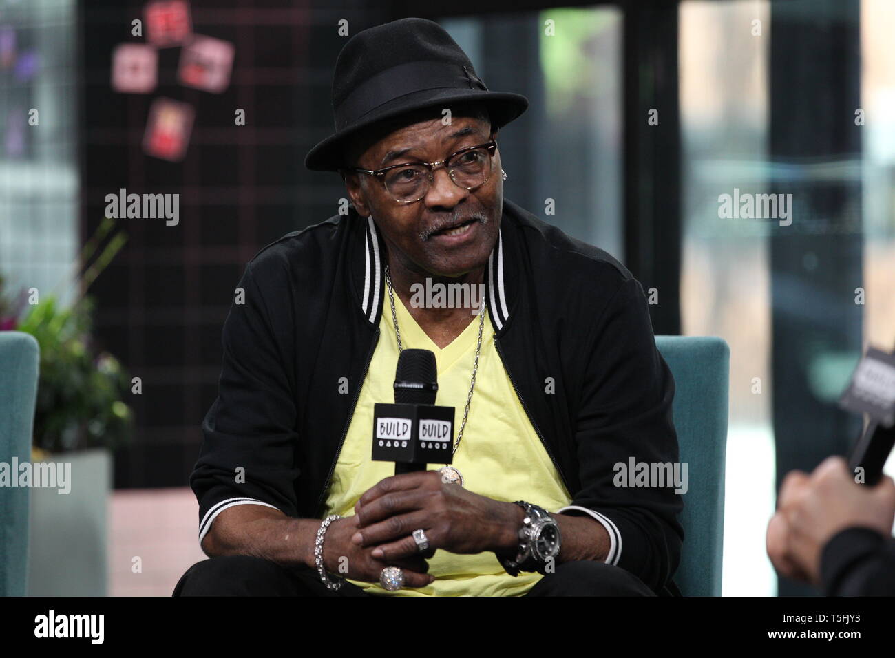 New York, USA. 24 Apr, 2019. Walter Williams at BUILD Series ...