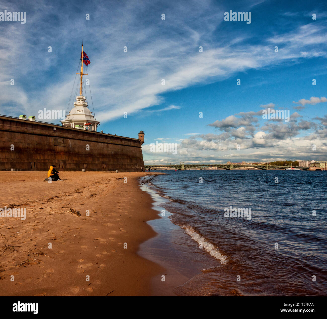Peter and Paul fortress on hare island in St. Petersburg Stock Photo - Alamy