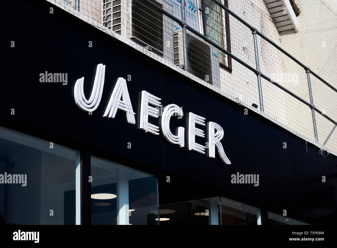 Jaeger store, high end expensive English fashion brand and retailer of ...