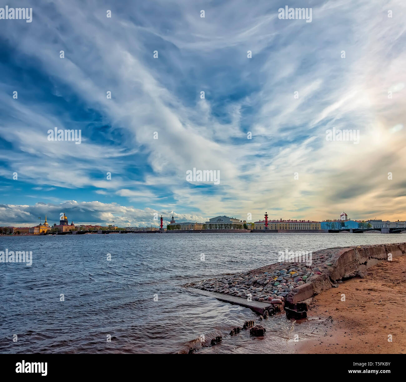 Peter and Paul fortress on hare island in St. Petersburg Stock Photo - Alamy