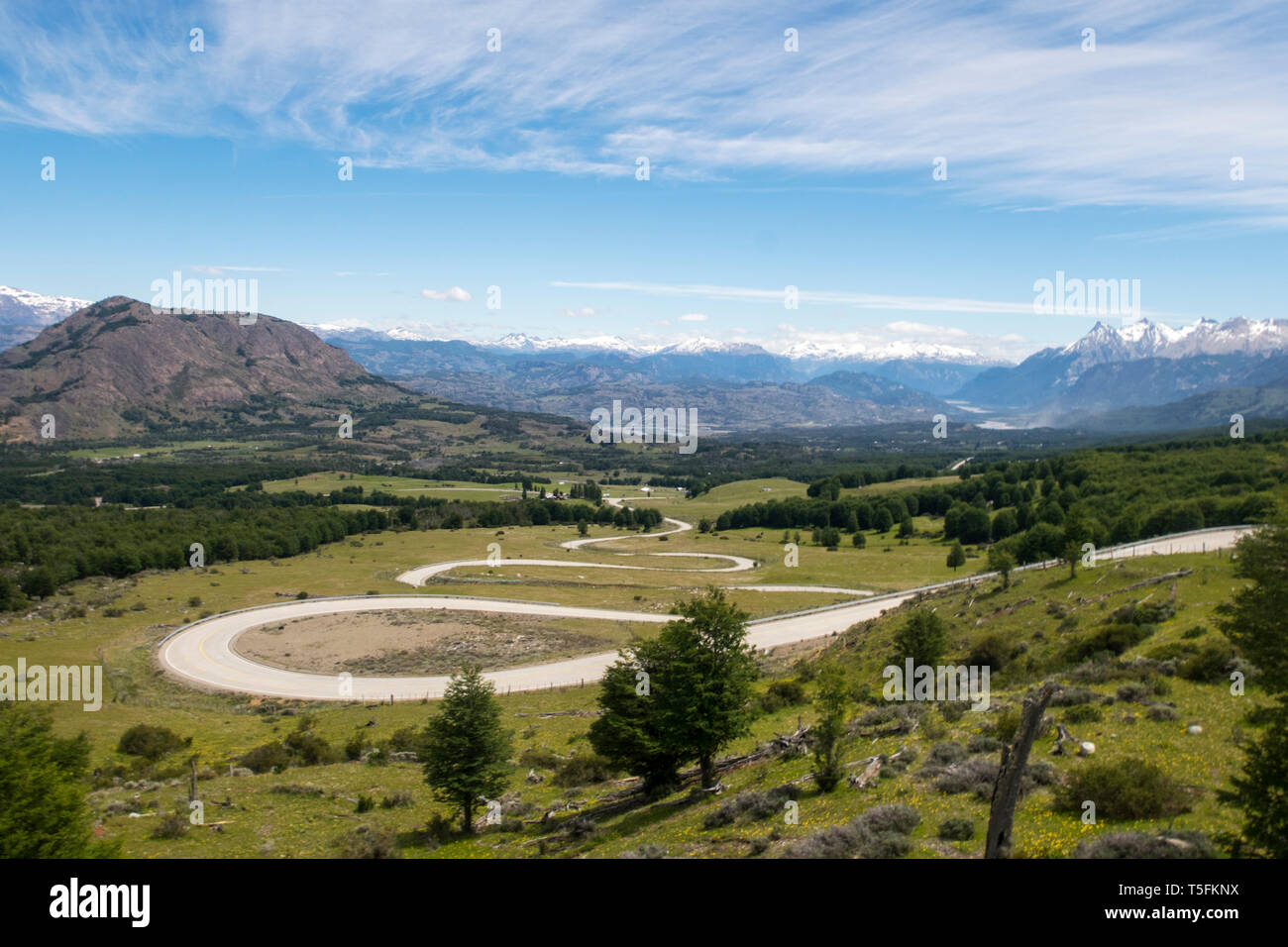 devils bends on the carretera austral Stock Photo - Alamy
