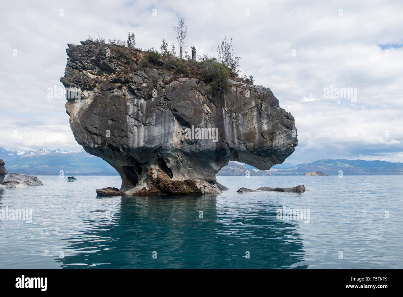 marble cathedral rock in chile Stock Photo - Alamy