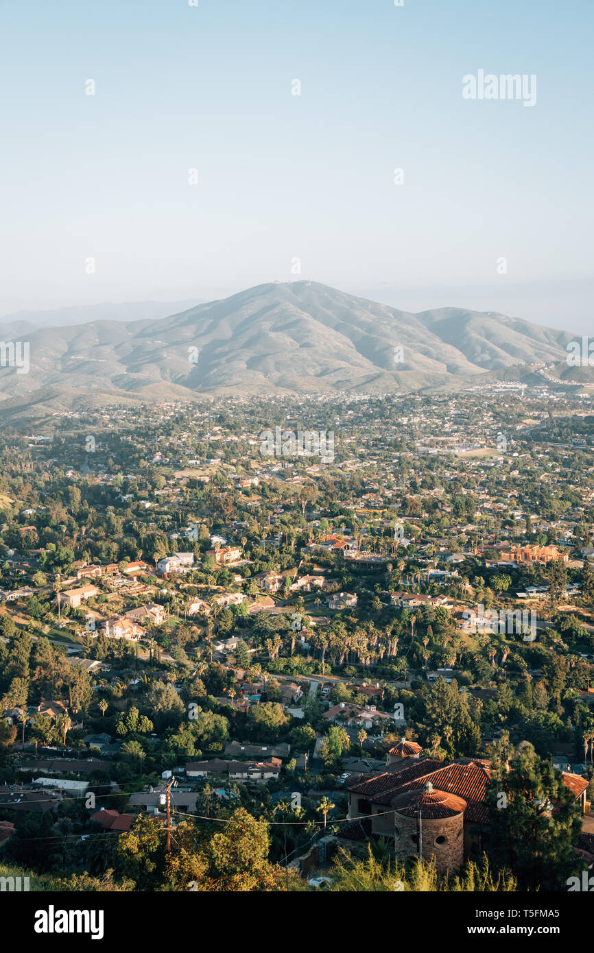 View from Mount Helix, in La Mesa, near San Diego, California Stock ...