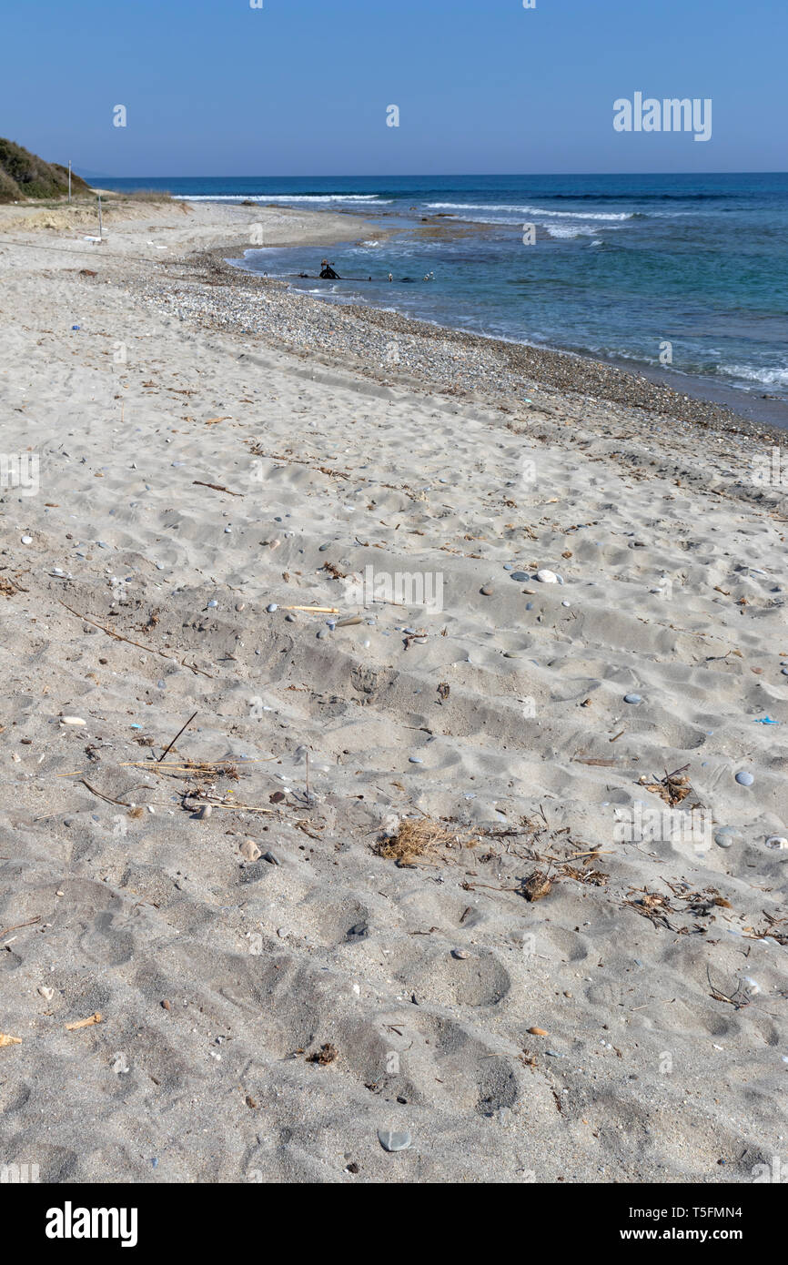Famous Beach at Possidi Cape, Kassandra Peninsula, Chalkidiki, Central ...
