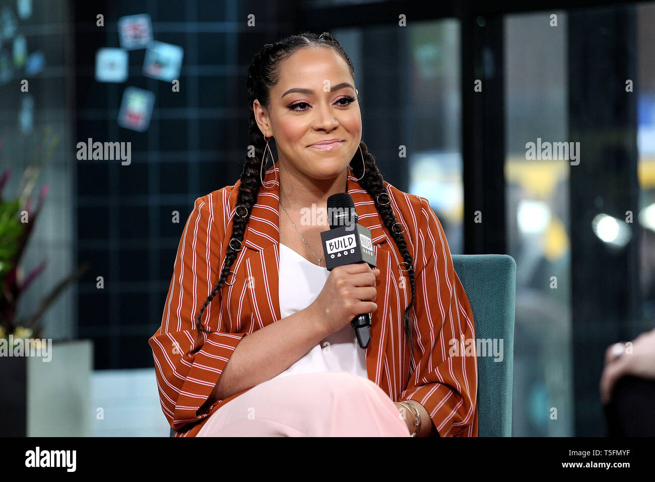 New York, USA. 24 Apr, 2019. Lilli Cooper at BUILD Series, discussing ...