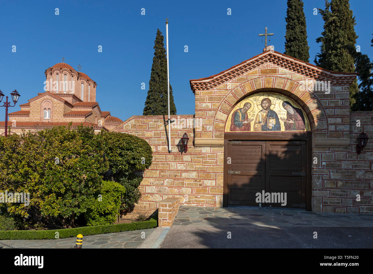 SOUROTI, GREECE - MARCH 31, 2019: Outside view of Monastery Souroti of ...
