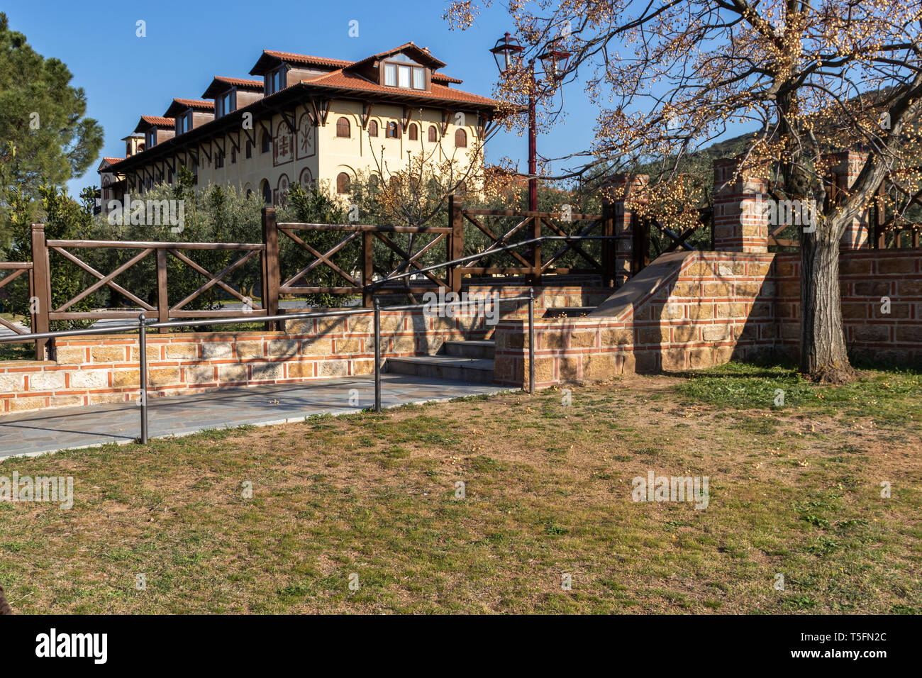SOUROTI, GREECE - MARCH 31, 2019: Outside view of Monastery Souroti of ...
