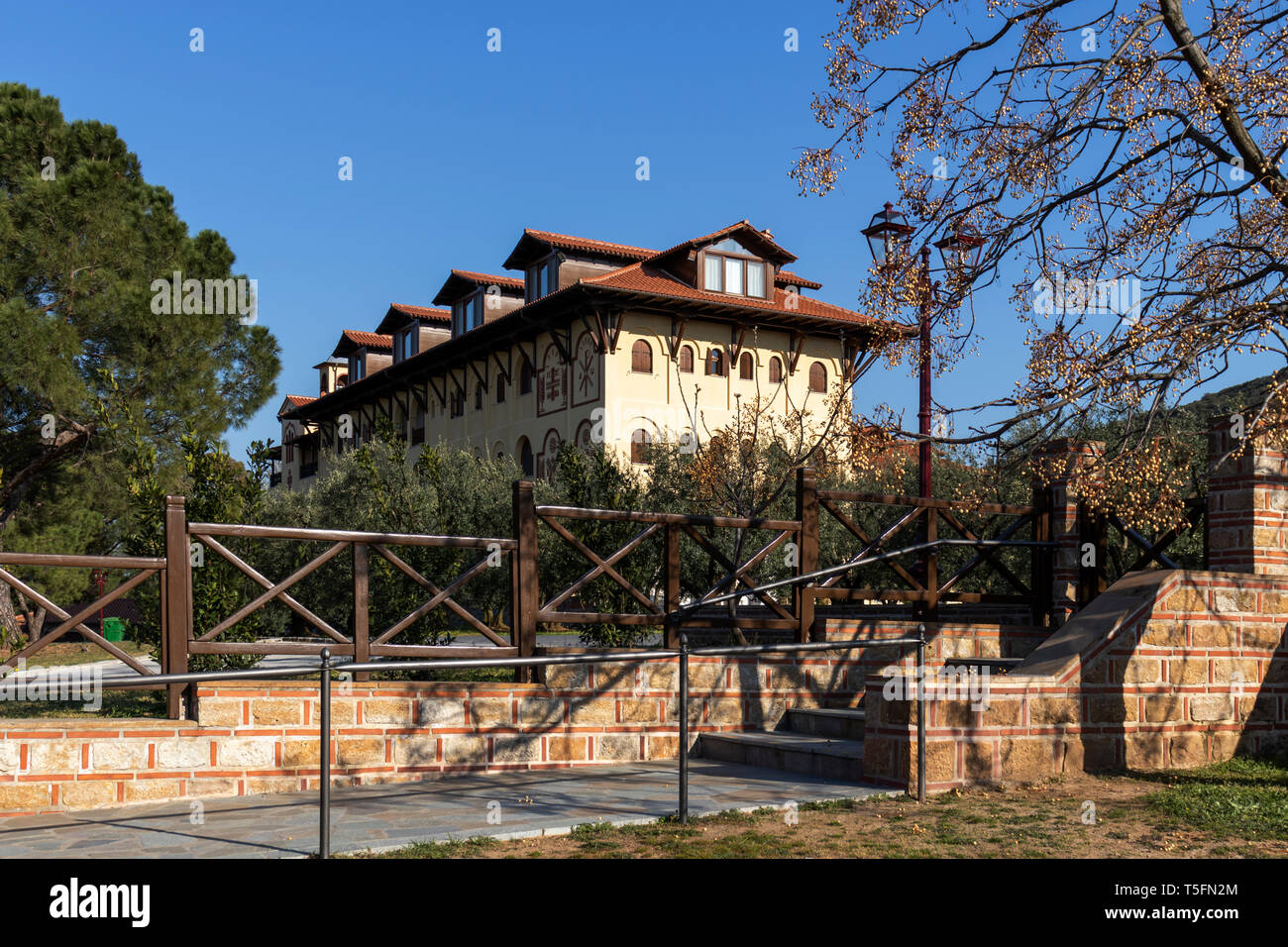 SOUROTI, GREECE - MARCH 31, 2019: Outside view of Monastery Souroti of ...
