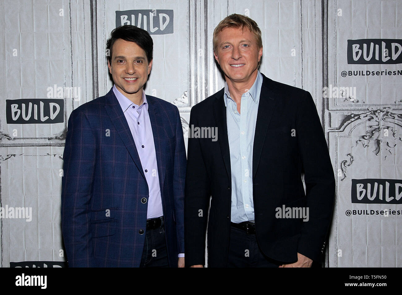New York, USA. 24 Apr, 2019. Ralph Macchio, William Zabka at BUILD ...