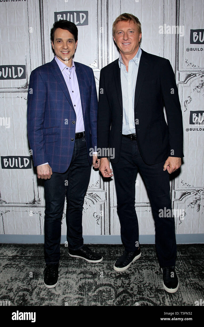 New York, USA. 24 Apr, 2019. Ralph Macchio, William Zabka at BUILD ...