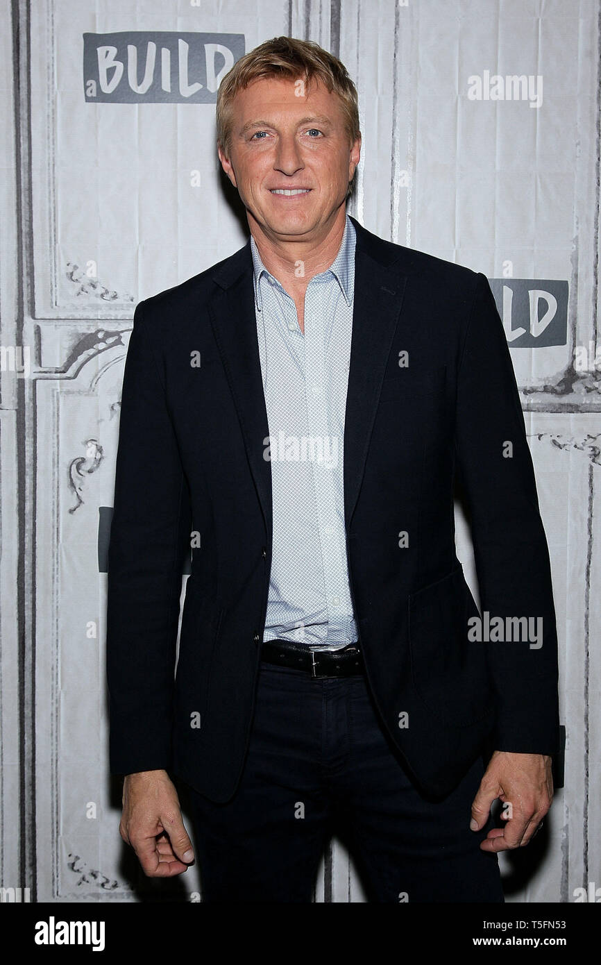 New York, USA. 24 Apr, 2019. William Zabka at BUILD Series, discussing ...