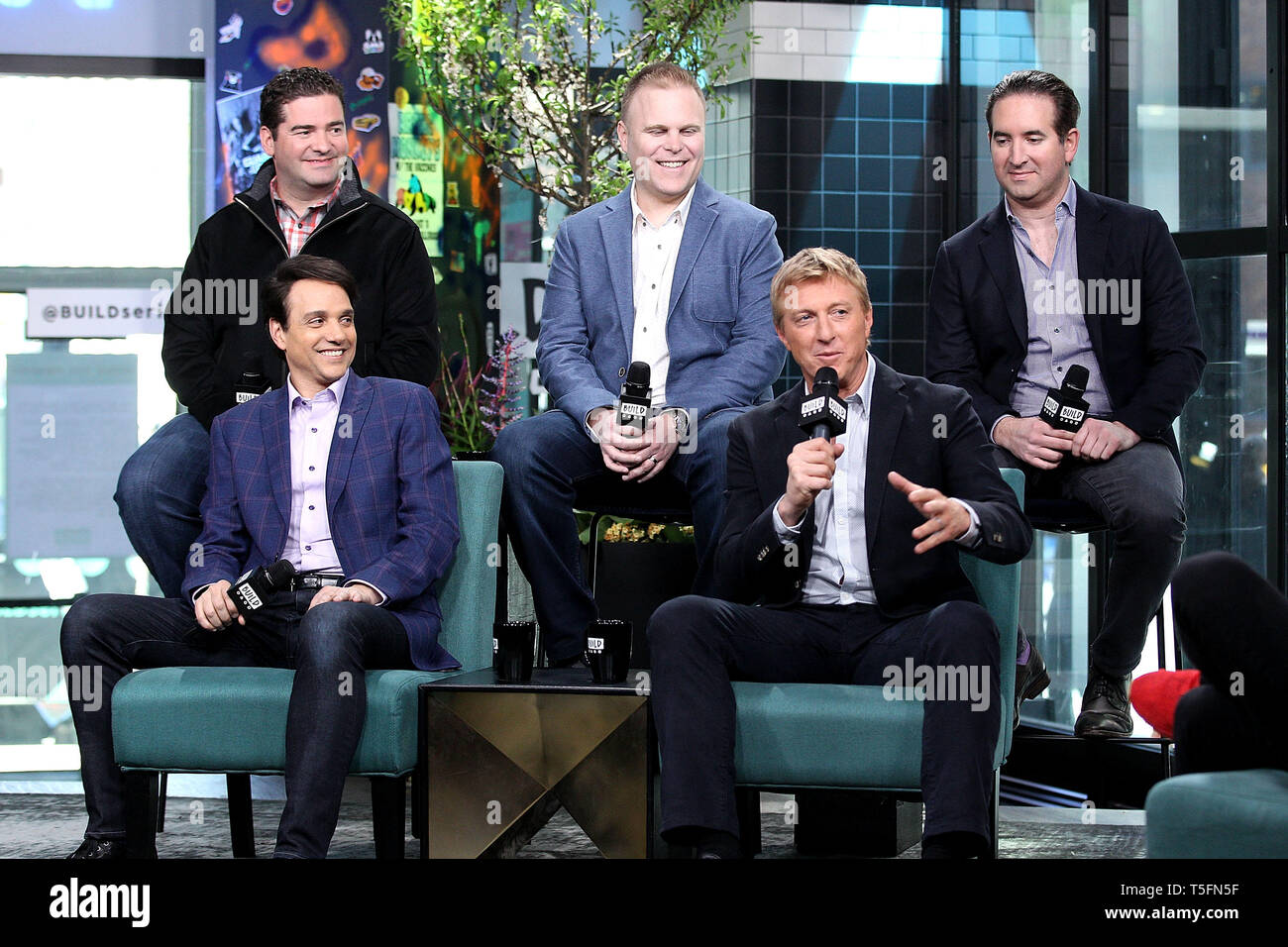 New York, USA. 24 Apr, 2019. Jon Hurwitz, Ralph Macchio, Josh Heald ...