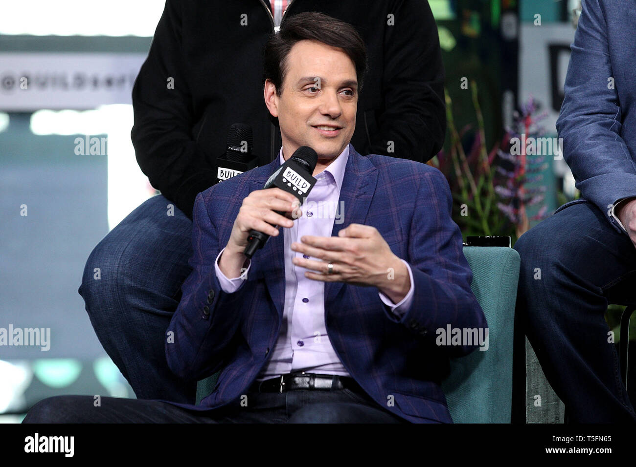 New York, USA. 24 Apr, 2019. Ralph Macchio at BUILD Series, discussing ...
