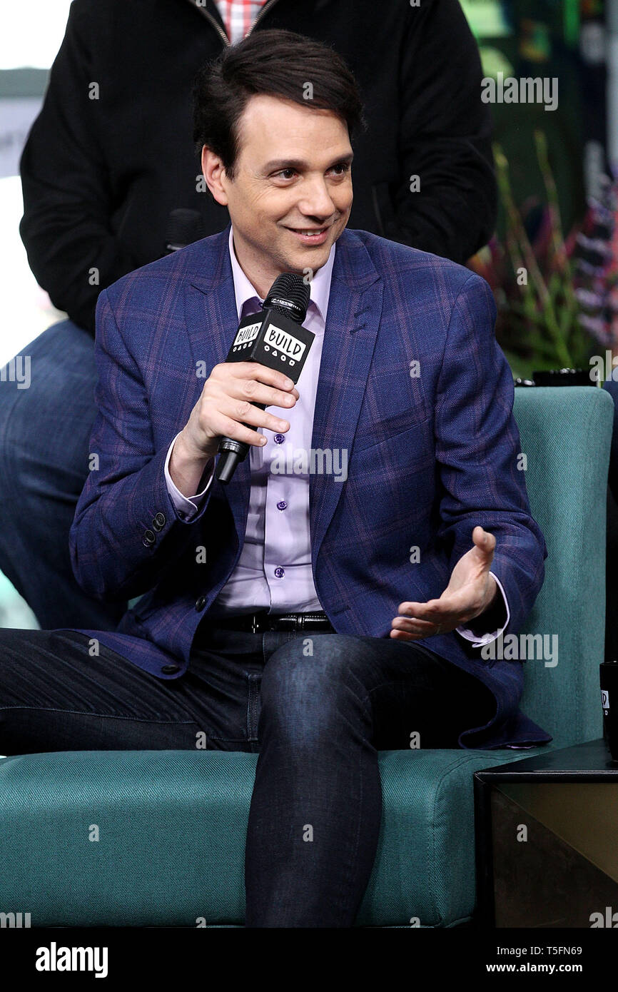 New York, USA. 24 Apr, 2019. Ralph Macchio at BUILD Series, discussing ...