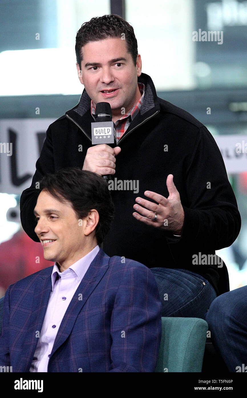 New York, USA. 24 Apr, 2019. Jon Hurwitz at BUILD Series, discussing ...