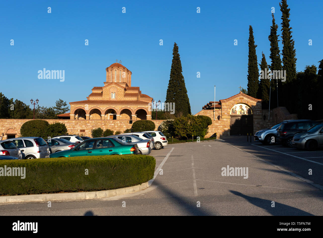 SOUROTI, GREECE - MARCH 31, 2019: Outside view of Monastery Souroti of ...