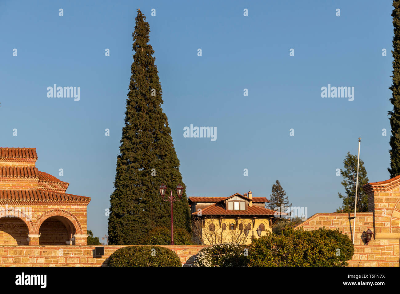 SOUROTI, GREECE - MARCH 31, 2019: Outside view of Monastery Souroti of ...