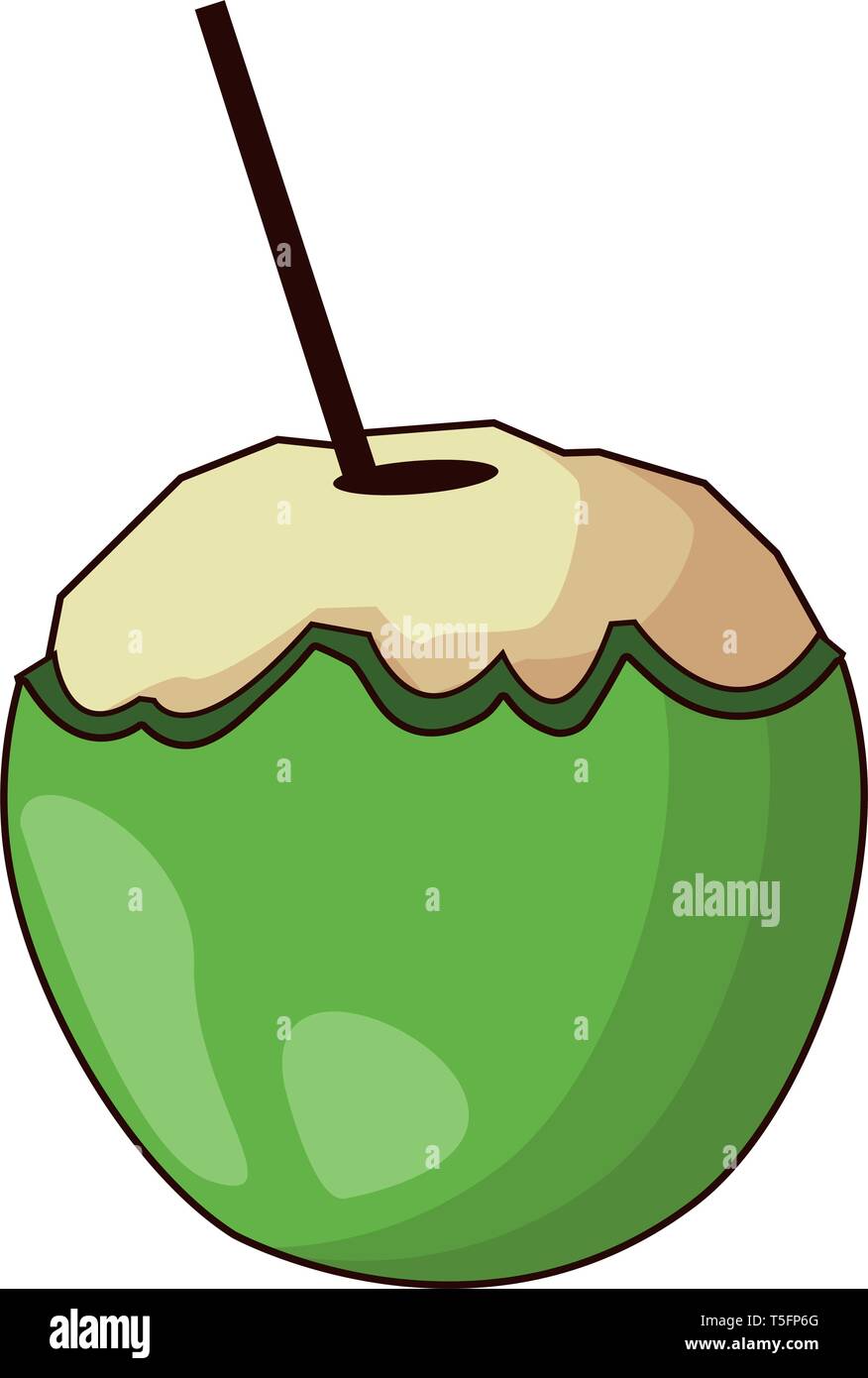 coconut beverage icon Stock Vector Image & Art - Alamy
