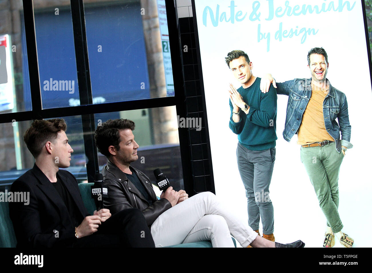 New York, USA. 24 Apr, 2019. Jeremiah Brent, Nate Berkus at BUILD ...
