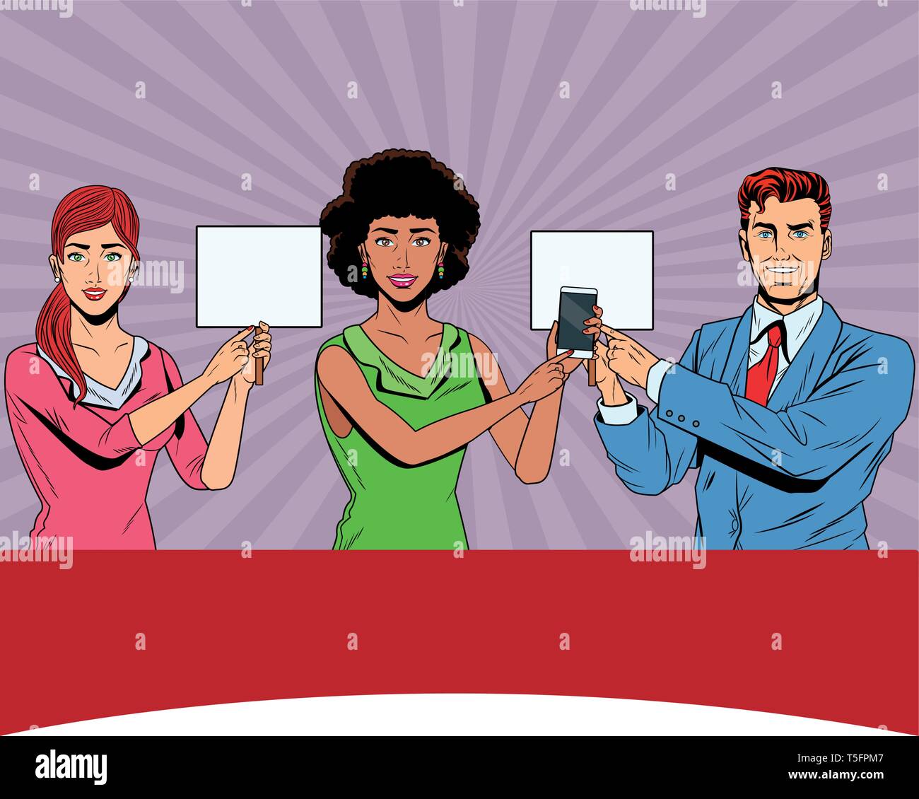 business people with cellphone Stock Vector Image & Art - Alamy