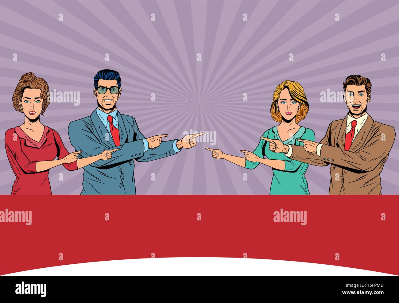 business people pointing each other Stock Vector Image & Art - Alamy