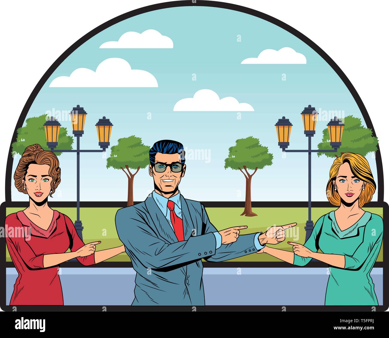 business people pointing each other Stock Vector Image & Art - Alamy
