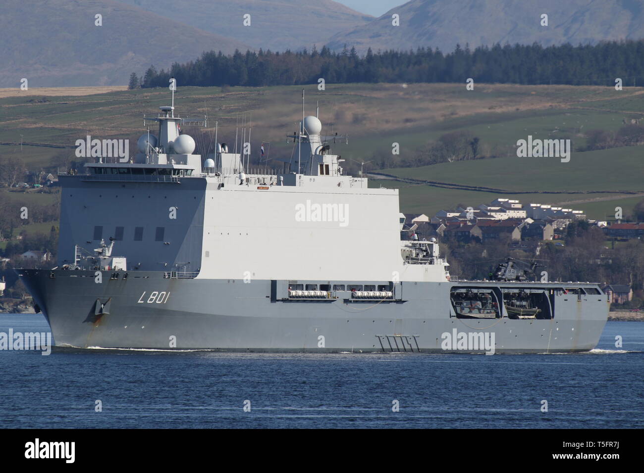 HNLMS Johan de Witt (L801), a Rotterdam-class landing platform dock operated by the Netherlands ...