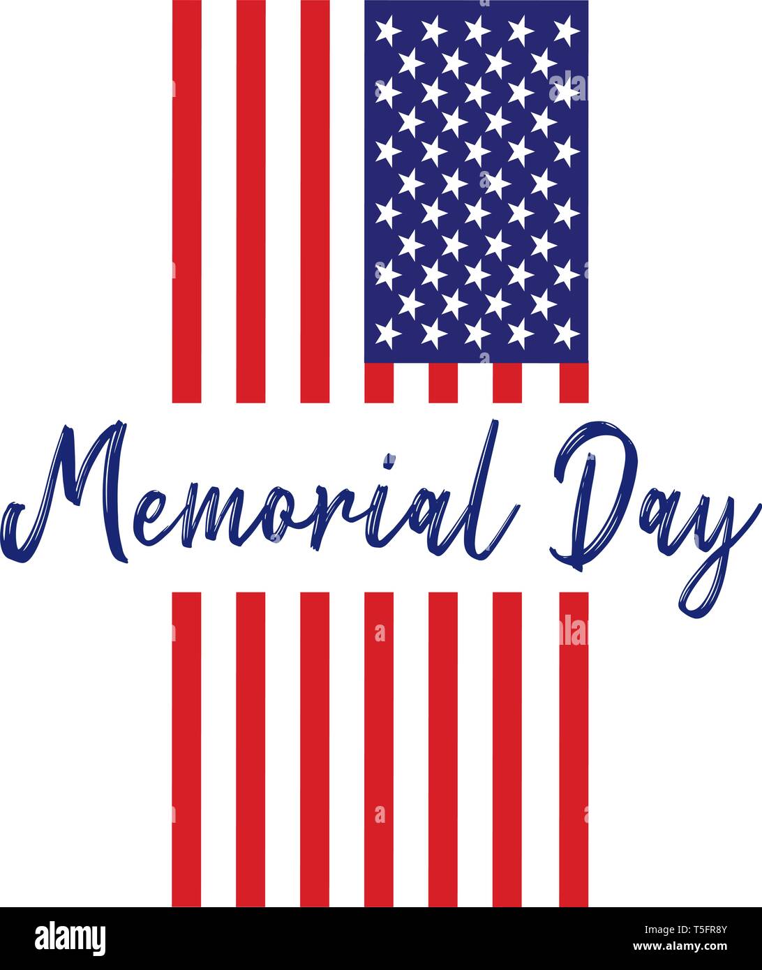 abstract memorial day background with some speical objects, vector ...
