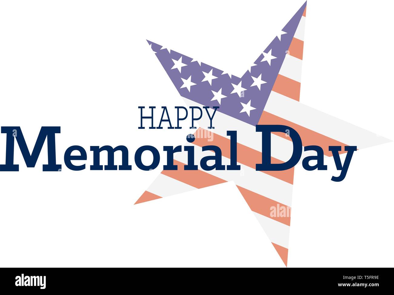 abstract memorial day background with some speical objects, vector ...