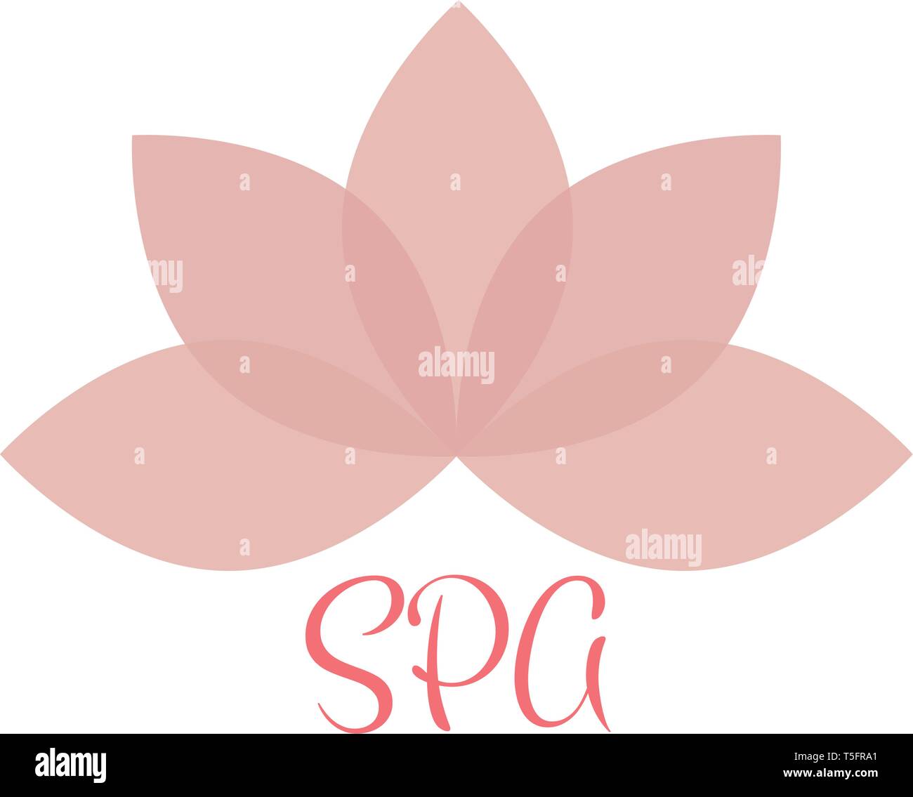 abstract spa label on a white background, vector illustration design ...