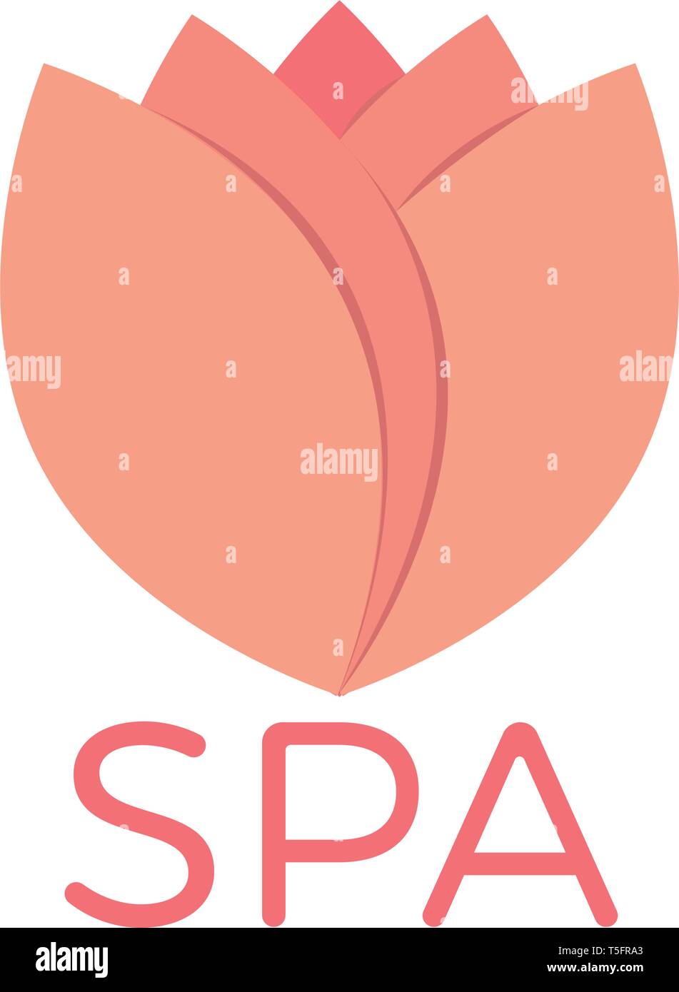 abstract spa label on a white background, vector illustration design ...